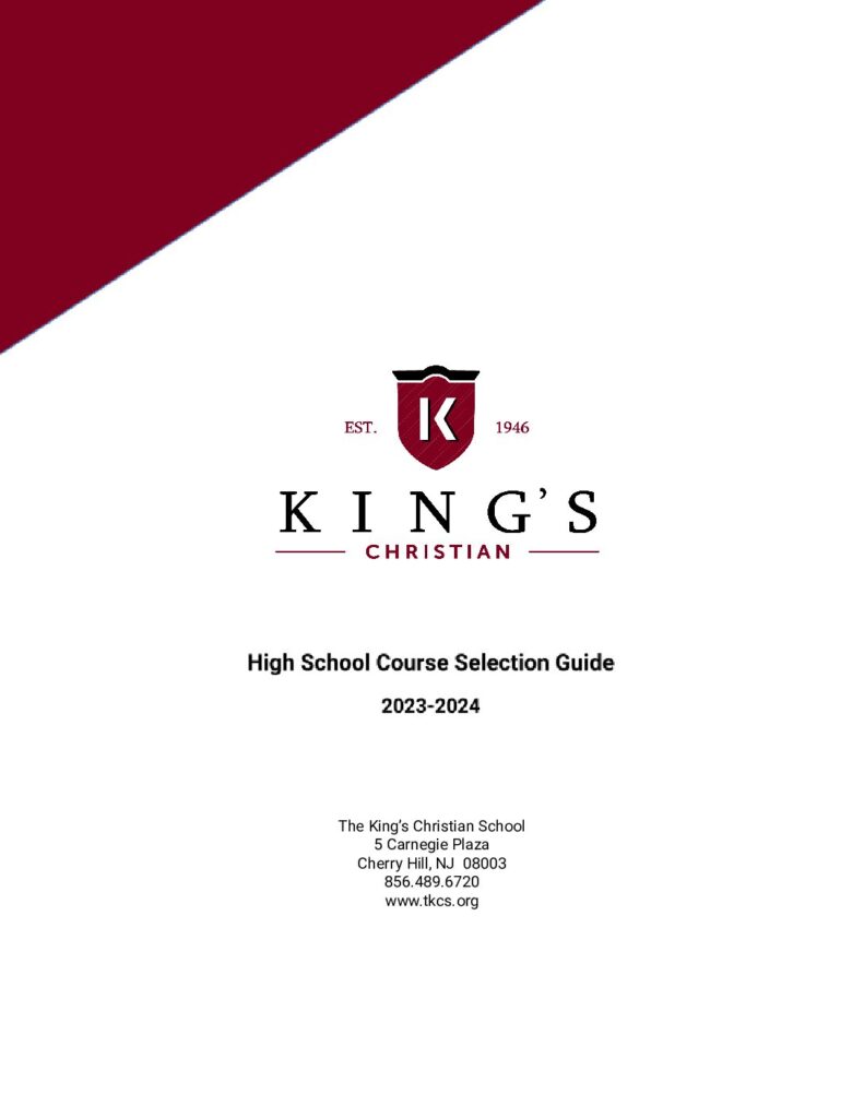 High-School-Selection-Guide-2023-2024 | The King's Christian School